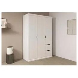 Kleiderschrank Rauch "Dreht&uuml;renschrank Schrank Garderobe W&auml;scheschrank Schlafzimmer MARLENE", wei&szlig; (alpinwei&szlig;), B:136cm H:203cm T:56cm, Holzwerkstoff, Schr&auml;nke, Kleiderschrank, in 3 Breiten 91/136/181 cm im Landhaus-Stil MADE IN GERMANY