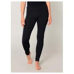 Leggings Base Level "Ybica", Damen, Gr. 38, N-Gr, blau (navy dunkelblau), Jersey, Obermaterial: 94% Viskose, 6% Elasthan, unifarben, Basic, figurbetont lang, Hosen Leggings, In weicher und elastischer Qualit&auml;t