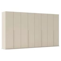Kleiderschrank "Schrank Garderobe Ankleide Schlafzimmer Flur SERINA Eyecatcher", beige, beige mattglas (champagner), B:401cm H:223cm T:61cm, Holzwerkstoff, LeGer Home by Lena Gercke, Schr&auml;nke, Kleiderschrank, in 6 Breiten, 3 Ausf&uuml;hrungen und mit Front Glas oder Dekor MADE IN GERMANY