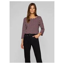 3/4-Arm-Shirt Rabe, Damen, Gr. 44, mohn, Jersey, Obermaterial: 92% Viskose, 8% Elasthan, gemustert, figurumspielend normal, Rundhals, Shirts 3/4-Arm-Shirt