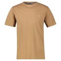 T-Shirt Lerros "Basic T-Shirt in Grossen Gr&ouml;ssen", Herren, Gr. 5XL, light coffee, 100% Baumwolle, Rundhals, Shirts T-Shirt