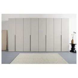 Kleiderschrank "Schrank Garderobe Ankleide Schlafzimmer Flur SERINA Eyecatcher", beige (beige (champagner)), B:401cm H:223cm T:61cm, Holzwerkstoff, LeGer Home by Lena Gercke, Schr&auml;nke, Kleiderschrank, in 6 Breiten, 3 Ausf&uuml;hrungen und mit Front Glas oder Dekor MADE IN GERMANY