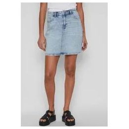 Jeansrock Vila "VIKAJA JAF LBD DENIM SKIRT- NOOS", Damen, Gr. 44 (XXL), blau (light blau denim), Denim/Jeans, Obermaterial: 99% Baumwolle, 1% Elasthan, unifarben, figurbetont kurz, R&ouml;cke Jeansrock