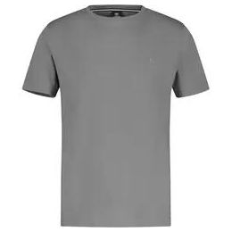 T-Shirt Lerros "Basic T-Shirt in Grossen Gr&ouml;ssen", Herren, Gr. 5XL, silber (platinum grau), 100% Baumwolle, Rundhals, Shirts T-Shirt