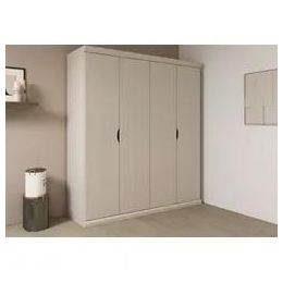 Kleiderschrank Rauch "Dreht&uuml;renschrank Schrank Garderobe W&auml;scheschrank Schlafzimmer MARLENE", beige (beige (champagner)), B:181cm H:203cm T:56cm, Holzwerkstoff, Schr&auml;nke, Kleiderschrank, in 3 Breiten 91/136/181 cm im Landhaus-Stil MADE IN GERMANY
