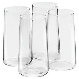Longdrinkglas Van Well "Ava, Longdrinkgl&auml;ser 55,0 cl, 4 St&uuml;ck", transparent, H:15,9cm &Oslash;:8,4cm, Kristallglas, Trinkgef&auml;&szlig;e, Geschenkkarton mit Sichtfenster, sp&uuml;lmaschinengeeignet