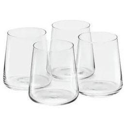 Glas Van Well "Ava, Wassergl&auml;ser 43,0 cl, 4 St&uuml;ck", transparent, H:10,9cm &Oslash;:9,5cm, Kristallglas, Trinkgef&auml;&szlig;e, Geschenkkarton mit Sichtfenster, sp&uuml;lmaschinengeeignet
