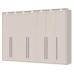 Dreht&uuml;renschrank OTTO HOME "Opera mit oder ohne Kranz inkl. LED-Bel.,B 227,272,317 oder 362 cm", cashmere, B:322cm H:226cm T:60cm, FSC-zertifizierter Holzwerkstoff, MDF, Schr&auml;nke, Dreht&uuml;renschrank, UV lackiert, Soft Close Funktion, H&ouml;henverstellbare F&uuml;&szlig;e