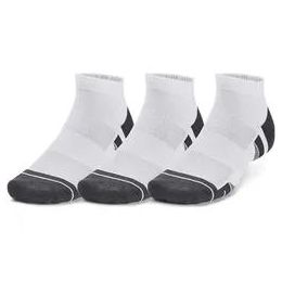 Sneakersocken Under Armour "UA Performance Tech 3pk Low", Herren, Gr. M (36,5/41,5), wei&szlig;, Obermaterial: 98% Polyester, 2% Elasthan, Socken Sneakersocken, f&uuml;r den Alltag, mit Elasthan-Anteil, im 3er-Pack, bequemer Sitz