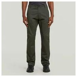 G-Star Raw Chinohose G-STAR "Mosa Straight Chino", Damen, Gr. 36, L&auml;nge 34, asfalt, Web, Obermaterial: 97% Baumwolle, 3% Elasthan, unifarben, straight fit lang, Hosen Chinohose, mit geradem Bein