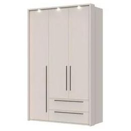 Dreht&uuml;renschrank OTTO HOME "Opera mit oder ohne Kranz inkl. LED-Bel.,B92,137,182 oder 227 cm", cashmere, B:142cm H:226cm T:60cm, FSC-zertifizierter Holzwerkstoff, MDF, Schr&auml;nke, Dreht&uuml;renschrank, UV lackiert, Soft Close Funktion, H&ouml;henverstellbare F&uuml;&szlig;e