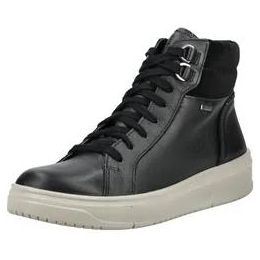 Sneaker Legero "Legero Sneaker Nappaleder", Damen, Gr. 42, schwarz, Nappaleder, Schuhe Sneaker