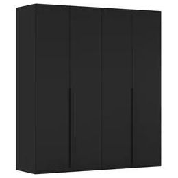 Kleiderschrank "Schrank Garderobe Ankleide Schlafzimmer Flur SERINA Eyecatcher", schwarz, B:201cm H:223cm T:61cm, Holzwerkstoff, LeGer Home by Lena Gercke, Schr&auml;nke, Kleiderschrank, in 6 Breiten, 3 Ausf&uuml;hrungen und mit Front Glas oder Dekor MADE IN GERMANY
