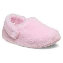 Hausschuh Crocs "Toddler Classic Cozzzy Slipper", Kinder, Gr. 23, rosa, CrosliteTM, Textil, Schuhe Hausschuh, Pantoffel, Clog mit Riemen