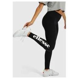Leggings Ellesse "SOLOS 2 LEGGING", Damen, Gr. 38, N-Gr, schwarz, Obermaterial: 95% Baumwolle, 5% Elasthan, eng, Hosen Leggings