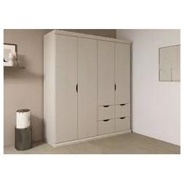 Kleiderschrank Rauch "Dreht&uuml;renschrank Schrank Garderobe W&auml;scheschrank Schlafzimmer MARLENE", beige (beige (champagner)), B:181cm H:203cm T:56cm, Holzwerkstoff, Schr&auml;nke, Kleiderschrank, in 3 Breiten 91/136/181 cm im Landhaus-Stil MADE IN GERMANY