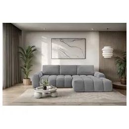 Ecksofa OTTO HOME "AZITA L-Form, 270 cm - OTTO. Verl&auml;ssliche Qualit&auml;t.", grau (anthrazit), B:270cm H:84cm T:166,5cm, 100% Polyester, Sofas, Ecksofa, wahlweise als Schlafsofa m. Bettkasten, Bubble-Optik, Topseller