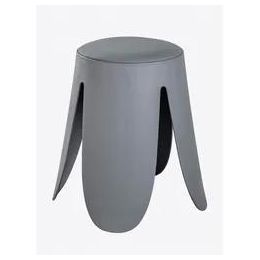 Hocker Heine HOME, grau (anthrazit), B:44,5cm H:46cm T:44,5cm, Hocker, Hocker