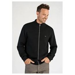 Strickjacke Bison "Cardigan Comfort Fit", Herren, Gr. S, schwarz, Obermaterial: 70% Baumwolle, 30% Polyester, unifarben, Strickjacken Strickjacke