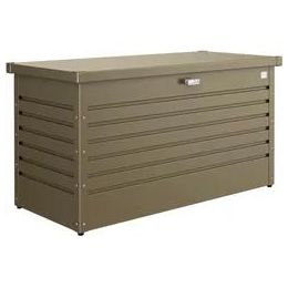 Gartenbox BioHort "FREIZEITBOX Gr. 130, verschiedene Farben", braun (bronze, metallic), B:134cm H:71cm T:62cm, Stahl, Aufbewahrungsboxen, Gartenbox, 134x62x71 cm, Formsch&ouml;ne & langlebige Box
