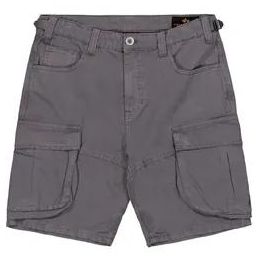 Shorts Alpha Industries "Canvas Cargo Short", Herren, Gr. 38, Normalgr&ouml;&szlig;en, grau (vintage grau), Obermaterial: 100% Baumwolle, Hosen Shorts