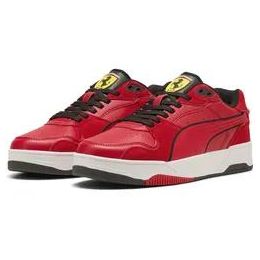 Sneaker Puma "Scuderia Ferrari RBD Break Low Sneakers Erwachsene", Damen, Gr. 42, schwarz (rosso corsa schwarz rot), Obermaterial: Synthetik, Kuhleder, Textil. Futter: Textil. Innensohle: Textil. Laufsohle: Gummi, Schuhe Sneaker