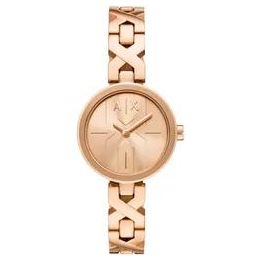 Giorgio Armani Quarzuhr ARMANI EXCHANGE, gold (ros&eacute;goldfarben), Armbanduhren, Damen, Quarzuhr, Armbanduhr, Damenuhr, Edelstahlarmband, analog