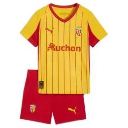 Trainingsanzug Puma "RC Lens 25/26 Heimtrikot-Minikit Kinder", Jungen, Gr. 116, rot (pel&eacute; gelb rot), Obermaterial: 100% Polyester. Rippe: 100% Polyester, Sportanz&uuml;ge Trainingsanzug