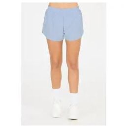 ENDURANCE ATHLECIA Shorts ATHLECIA "Arilay", Damen, Gr. 38, EURO-Gr&ouml;&szlig;en, blau (hellblau), 91% Polyester, 9% Elasthan, unifarben, kurz, Hosen Shorts, mit bequemem 4-Wege-Stretch