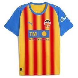 Trainingsshirt Puma "Valencia CF 25/26 Ausweichtrikot Herren", Herren, Gr. M, gelb (sport gelb rot), 100% Polyester, regular fit, Shirts