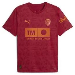 Trainingsshirt Puma "Valencia CF 25/26 Ausw&auml;rtstrikot Herren", Herren, Gr. M, schwarz crimson earth rot, 100% Polyester, regular fit, Shirts