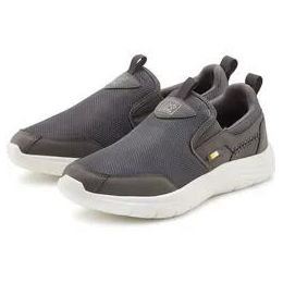 Sneaker John Devin "Freizeitschuh, Halbschuh, Slipper, Turnschuh, Slip-On-Sneaker", Herren, Gr. 41, grau, Obermaterial: 70% Textilmaterial, 30% Lederimitat. Decksohle: 100% Textilmaterial. Futter: 100% Textilmaterial. Laufsohle: 100% Synthetik, unifarben, Basic, Schuhe Sneaker, zum Reinschl&uuml;pfen Unisex VEGAN