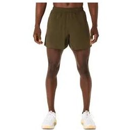 Laufshorts asics "asics CORE 5IN SHORT", Herren, Gr. L, N-Gr, braun (braun stone), Obermaterial: 100% Polyester, Hosen