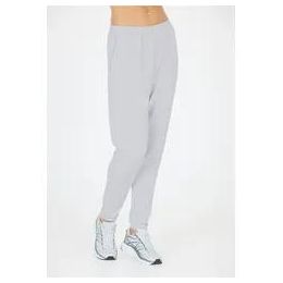 Sporthose Endurance "Jade", Herren, Gr. 36, EURO-Gr&ouml;&szlig;en, wei&szlig; (hellgrau), 51% Polyester, 44% Modal, 5% Elasthan, unifarben, lang, Hosen Sporthose, aus superweicher Materialmischung
