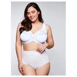 B&uuml;gel-BH sheego, Damen, Gr. 105, Cup D, wei&szlig;, 50% Polyamid, 40% Polyester, 10% Elasthan, BHs B&uuml;gel-BH