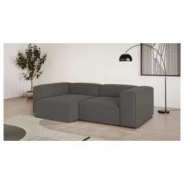 Ecksofa OTTO HOME "XL HAILY L-Form, Modularsofa extra tief, Sitztiefe 100/130 cm", grau (dunkelgrau), B:260cm H:72cm T:160cm, 100% Polyester, Sofas, Ecksofa, als Modul oder separat verwendbar, f&uuml;r individuelle Zusammenstellung