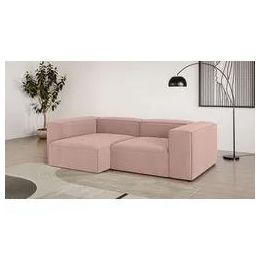 Ecksofa OTTO HOME "XL HAILY L-Form, Modularsofa extra tief, Sitztiefe 100/130 cm", rot (coral), B:260cm H:72cm T:160cm, 100% Polyester, Sofas, Ecksofa, als Modul oder separat verwendbar, f&uuml;r individuelle Zusammenstellung