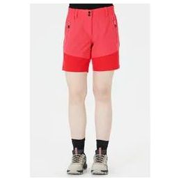 Shorts WHISTLER "LALA", Damen, Gr. 50, EURO-Gr&ouml;&szlig;en, rot, 92% Polyester, 8% Elasthan, mehrfarbig, kurz, Hosen Shorts, mit extra komfortablem Funktionsstretch