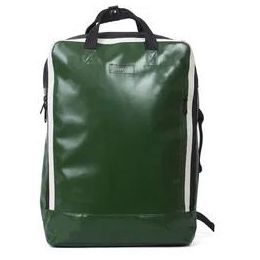 Laptoprucksack 7CLOUDS "Agal 7.3 M", Damen, Gr. B/H/T: 27cm x 40cm x 12cm, onesize, wei&szlig; (junglegr&uuml;n, sanftes wei&szlig;), Polyethylen, Tarpaulin, Rucks&auml;cke Laptoprucksack, mit recyceltem PET