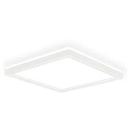 B.K.LICHT LED Deckenleuchte "BKL1599 Ultraflache Deckenlampe, LED Panel mit Backlight", wei&szlig;, 1, H: 3cm, 1 Stk., Leuchten, 4.000K, 1.900 Lm, 16W, indirekte Hintergrundbeleuchtung, 24x24cm, Wei&szlig;, LED Deckenleuchte