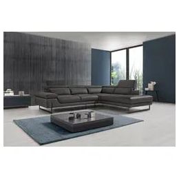 Ecksofa Egoitaliano "Queenie, extravagantes Sofa mit erstklassigem Sitzkomfort, L-Form", braun (dunkelbraun), B:284cm H:95cm T:108cm, Luxus-Microfaser (100% Polyester) Leder &raquo;BULL&laquo; (echtes Rindsleder). Geschliffenes, pigmentiertes und behandeltes Rindsleder mit einer Dicke von 1, 3-1, 5 mm. Dieses Leder zeigt eine ziemlich weiche Hand mit einem halb undurchsichtigen Aussehen. Es handelt sich um ei