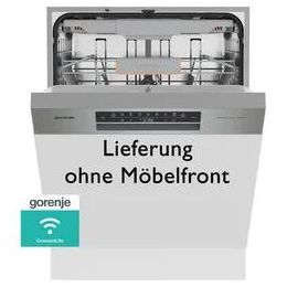 Gorenje teilintegrierbarer Geschirrsp&uuml;ler "GI673A92X", Energieeffizienz: A (A-G), silber (edelstahl), B:59,8cm H:81,6cm T:57,5cm, Geschirrsp&uuml;ler, TotalDry - auto. T&uuml;r&ouml;ffnung