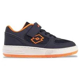 Sneaker Lotto, Kinder, Gr. 31, orange (navy, fr.orange), Kunstfaser, Synthetik, Schuhe Sneaker