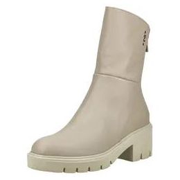 Stiefelette Nero Giardini "Nero Giardini Stiefelette Leder", Damen, Gr. 40, beige, Leder, Schuhe Stiefelette