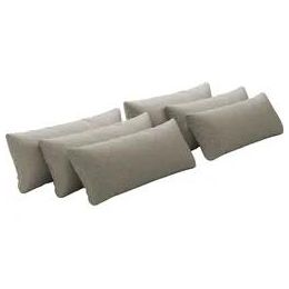 Sofakissen OTTO HOME "Mikado", grau (taupe), B:65cm H:25cm T:10cm, 95% Polyester 5% Polyamid, Polsterauflagen, Sofakissen, 3,5,6,7-teilige Kissen-Sets zur Auswahl
