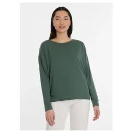 Langarmshirt Ragwear "SHIMONA LONG", Damen, Gr. S, gr&uuml;n (pine gr&uuml;n), Jersey, Obermaterial: 50% Baumwolle, 50% Polyester, unifarben, oversize h&uuml;ftbedeckend, Rundhals, angeschnitten abgesteppte Kante, Shirts Langarmshirt, in dezenter Oversized-Form