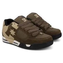 Sneaker DC Shoes "DC COMMAND", Herren, Gr. 44, gr&uuml;n (olive, schwarz, tan), Leder, Synthetik, Schuhe Sneaker