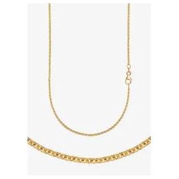 Collierkettchen Firetti "Schmuck Geschenk Gold 333 oder 585 Halskette Ankerkette rund" Gr. 45, gold (gelbgoldfarben), Halsketten, Damen, 45, Gelbgold 333, B: 1,9mm, Made in Germany, B:1,9mm