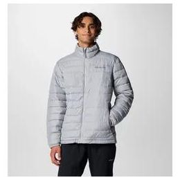 Steppjacke Columbia "Powder Lite II Jacket", Herren, Gr. L, Columbia grau, Web, Obermaterial: 100% Polyester. Wattierung: 100% Polyester, normal, Jacken Steppjacke, &Uuml;bergangsjacke