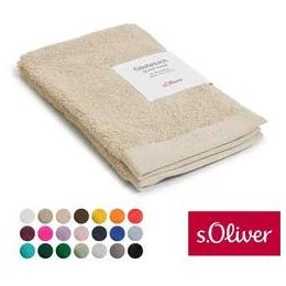 G&auml;stehandtuch s.Oliver "s.Oliver, Premium Qualit&auml;t, 600 gr/m2, auch als Sets erh&auml;ltlich", beige (natur), B:30cm L:50cm, Walkfrottier, Baumwolle, Handt&uuml;cher, gro&szlig;e Farbauswahl, auch als Duschtuch, Waschhandschuh, Handtuch